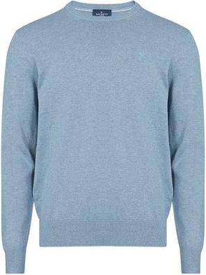 Hackett Pull col rond en coton et soie