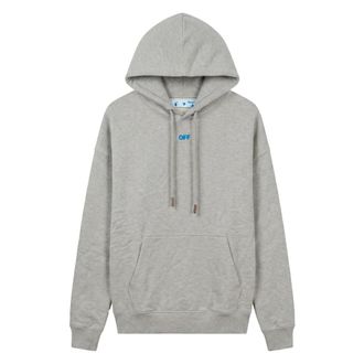 Off-white French Terry Hoodie - - Sweatshirts & Hoodies - Herren - Grau - XS
