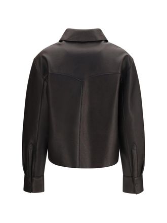 P.A.R.O.S.H. Lambskin Leather Jacket - Black