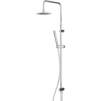 AM.PM Duschset Brauseset Duschsystem ohne Armatur, Regenduschset Kopfbrause Rund Handbrause Duschs&auml;ule Dusche, Chrom - Am.pm