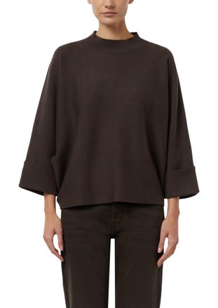 Comma Strickponcho mit Stehkragen