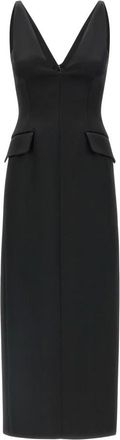Sportmax Robe Midi Extra - Femme - Robes - Noir - Taille: 34 FR