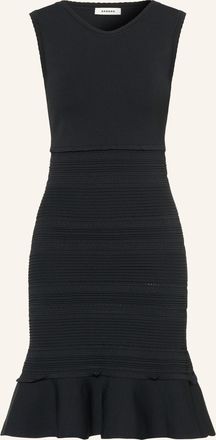 Sandro Sandro Strickkleid Mit Volants schwarz