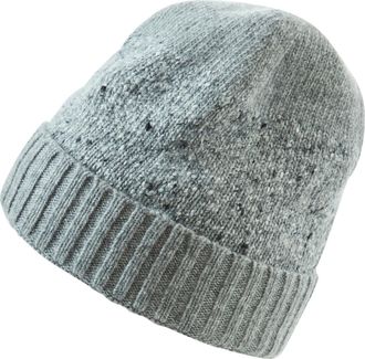 Falke Unisex Beanie-M&uuml;tze Rustique U Be Wolle schnelltrocknend warm 1 St&uuml;ck, Grau Light Grey Melange 3390, OneSize