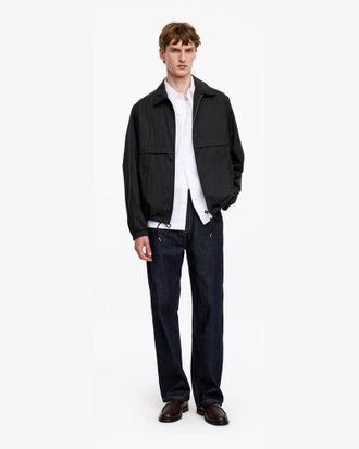 Arket Windbreaker Aus Nylon -Schwarz