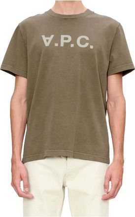 A.P.C. A.p.c., Homme, Tops, Vert, Taille: M T-shirt Standard Grand VPC