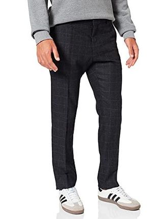 Selected Shdone-mylodent3 DK Chk TRS STS Pantalon De Costume, Bleu (Dark Blue), 48 (Taille Fabricant: 94)