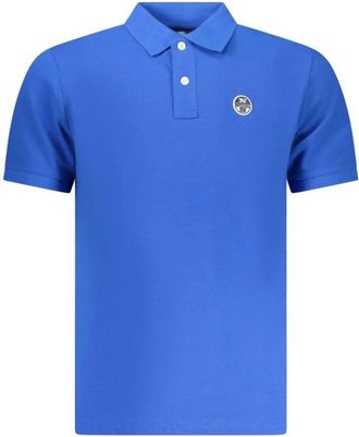 North Sails Homme, Tops, Bleu, Taille: L Polo en coton au design classique