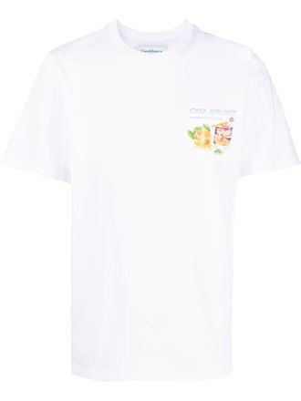 Casablanca t-shirt &agrave; imprim&eacute; graphique