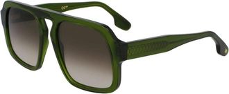 Victoria Beckham Femme, Accessoires, Vert, Taille: ONE Size Vb674S Lunettes de soleil