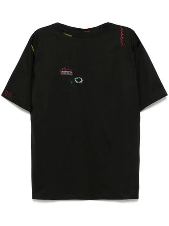 Marni t-shirt brodé - Noir