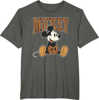Disney Mickey Mouse Leopard Sit T-Shirt