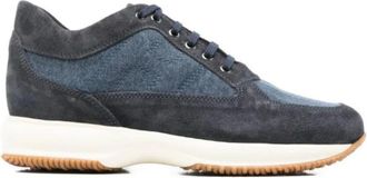 Hogan Homme, Chaussures, Bleu, Taille: 40 1/2 EU Baskets Interactive