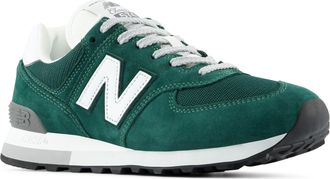 New Balance Sneaker NEW BALANCE 574, Damen, Gr. 37,5, nordic gr&uuml;n, nb 103 wei&szlig;, Leder, Textil, Schuhe Sneaker, Topseller
