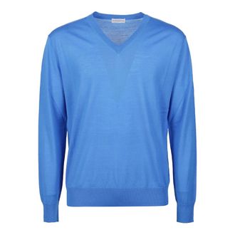 Ballantyne Homme, Pulls, Bleu, Taille: XL Plain Sweater