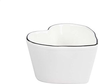 Bastion Collections Schüssel, Herzform, klein, Einheitsgröße, Schwarz