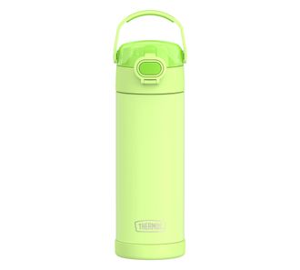 Thermos kids FUNTAINER WATER BOTTLE 0,47l, neon gr&uuml;n, Thermoflasche Kinder aus Edelstahl, 12 h kalt, sp&uuml;lmaschinenfest, dicht ohne Kohlens&auml;ure, Trinkflasche f