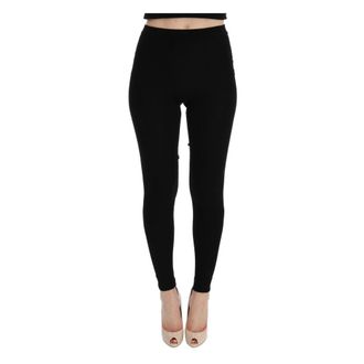 Dolce & Gabbana Femme, Pantalons, Noir, Taille: 32 FR Pantalon &Eacute;l&eacute;gant en Cachemire Noir