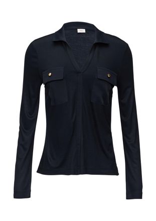 s.Oliver Langarmshirt mit Kragen