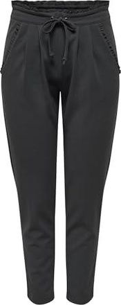Jacqueline de Yong JdY Jdycatia Life New Ancle Pant JRS Noos Pantalon Confortable à Jambes Larges, Phantom, L / 34L Femmes