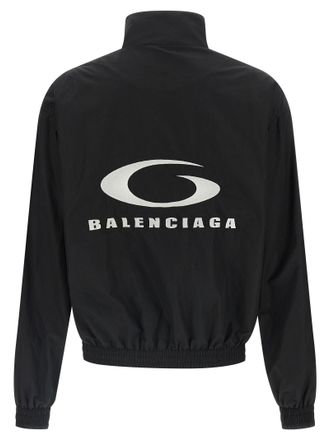Balenciaga Womens Black Cotton Bomber Clothing