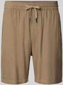 Only & Sons Regular Fit Shorts aus Viskose-Leinen-Mix Modell TEL LATHAM