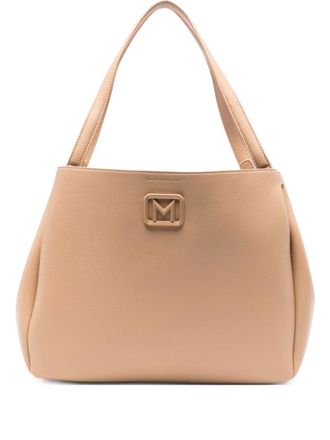 Marella sac porté épaule à plaque logo - Tons neutres