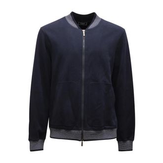 PESERICO Blaue Full-Zip Sweatshirt Made in Italy - - Sweatshirts & Hoodies - Herren - Blau - 2XL