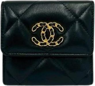 Chanel Portefeuille Pre-owned (tri-fold) - Femme - Pre-owned - Noir - Taille: ONE Size