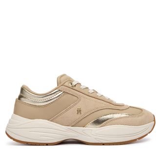 Tommy Hilfiger Sneakers Tommy Hilfiger Th Modern Sporty Runner Leather FW0FW09590 Beige