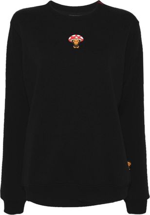 Bapy by A Bathing Ape Baby Milo Sweatshirt mit Rundhalsausschnitt - Schwarz
