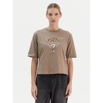 Guess T-Shirt V4YI06 I3Z14 Beige Regular Fit
