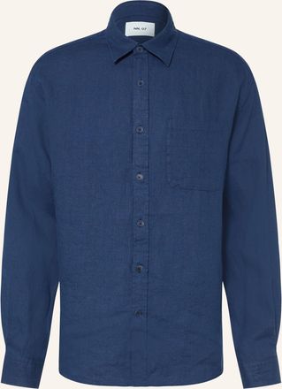 Nn.07 Nn.07 Leinenhemd Dino Comfort Fit blau