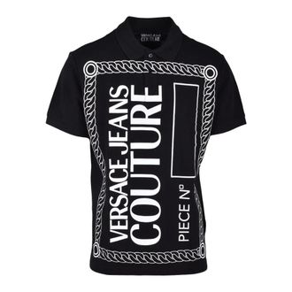 Versace Jeans Couture Baumwoll-Poloshirt - - Tops - Herren - Schwarzk - XL