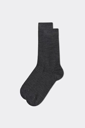 Calzedonia Kurze Herrensocken Mit Wolle Und Baumwolle Grau