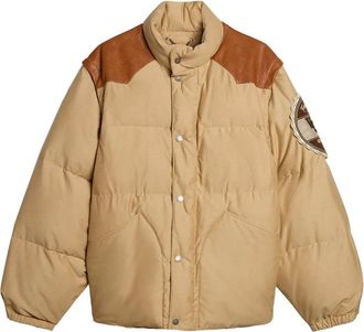 Golden Goose veste matelassée à patch logo - Tons neutres