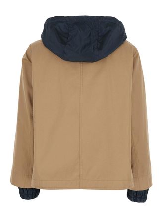 Herno Womens Jacket Reversible Cotton Brown Coat