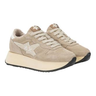 Sun 68 Sneakers Low Big Stargirl Suede Z44220, Beige, 39 EU