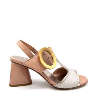 Mara Bini Mousse und Creme Patent Sandale - - Shoes - Damen - Mehrfarbig - 40 EU