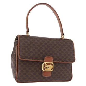 Celine Sac &agrave; main Pre-owned en toile Macadam - Femme - Pre-owned - Brun - Taille: ONE Size