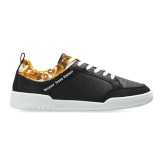 Versace Jeans Couture Homme, Chaussures, Noir, Taille: 43 EU Baskets avec d&eacute;tail baroque