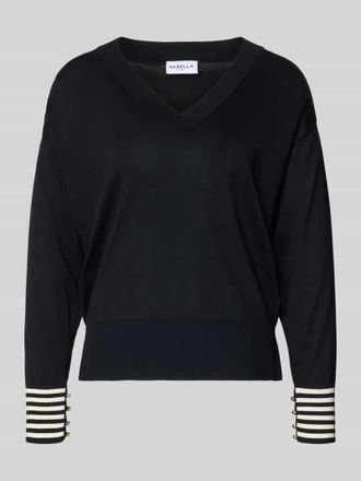 Marella Regular Fit Pullover aus reinem Lyocell in Strick-Optik