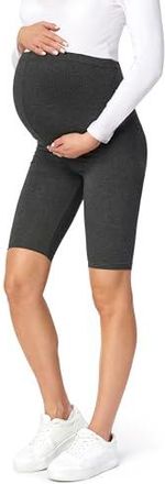 Be Mammy Legging Court Grossesse Maternité Tenue Sport 04(Mélange Foncé, XXL)