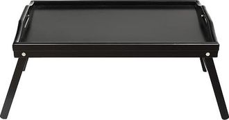 Schramm Rocco e.K. Plateau de Petit d&eacute;jeuner Plateau en Bambou au Choix en 3 Couleurs diff&eacute;rentes Plateau en Bambou Pliable Plateau de Service Petit d&eacute;jeuner 