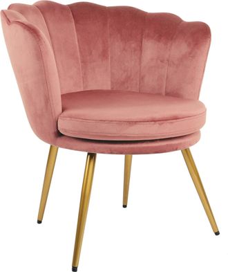 Genesis Akzentstuhl, Metall, Dusty Pink, Einheitsgröße