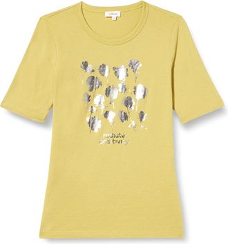 s.Oliver Damen 2122508 T Shirt, Gelb, 36 EU