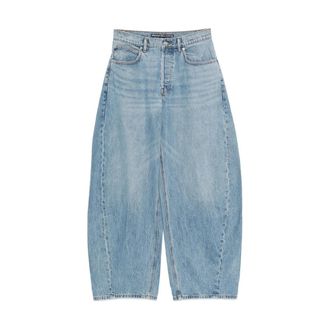 Alexander Wang Crystal Embellished Wide-Leg Jeans - - Jeans - Damen - Blau - W25