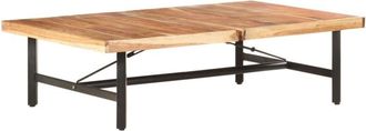 vidaXL Table basse 142x90x42 cm Bois dacacia massif Vidaxl