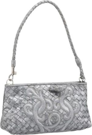 Bottega Veneta Pochette daccessoires Pre-owned - Femme - Pre-owned - Gris - Taille: ONE Size