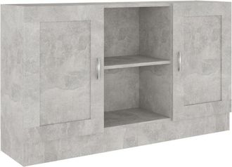 vidaXL vidaXL Sideboard Betongrau 120x30,5x70 cm Holzwerkstoff
